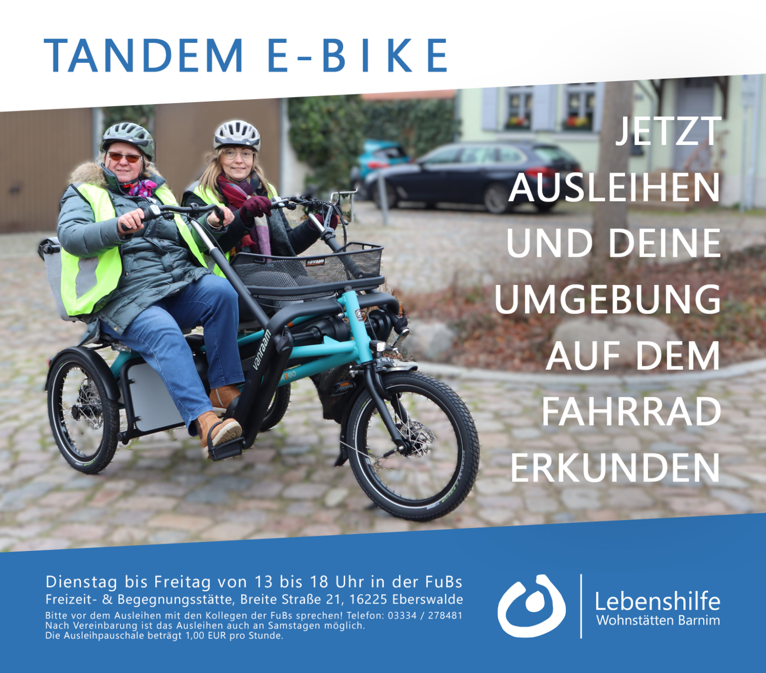 Neues Tandem E-Bike – Lebenshilfe Barnim